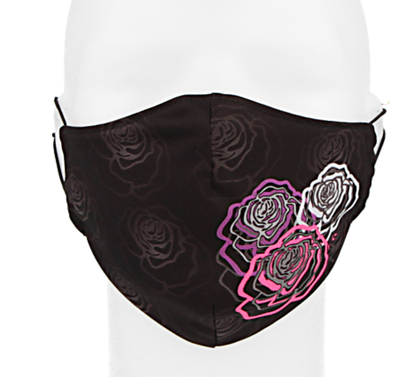 Rouška design RŮŽE FR749A | čepice, šátky, čelenky, nákrčníky